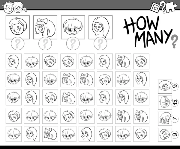 Counting children for coloring Stock Vector Image by ©izakowski #142348798