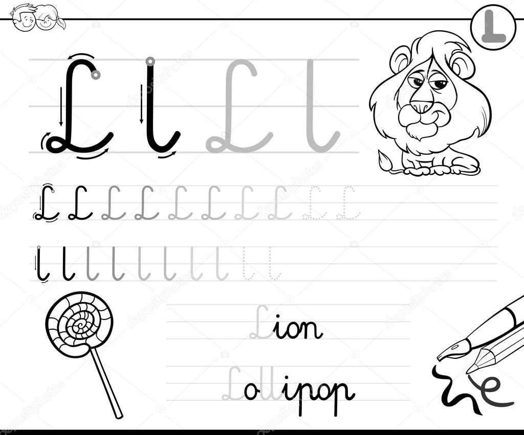 Kleurplaat Schrijven