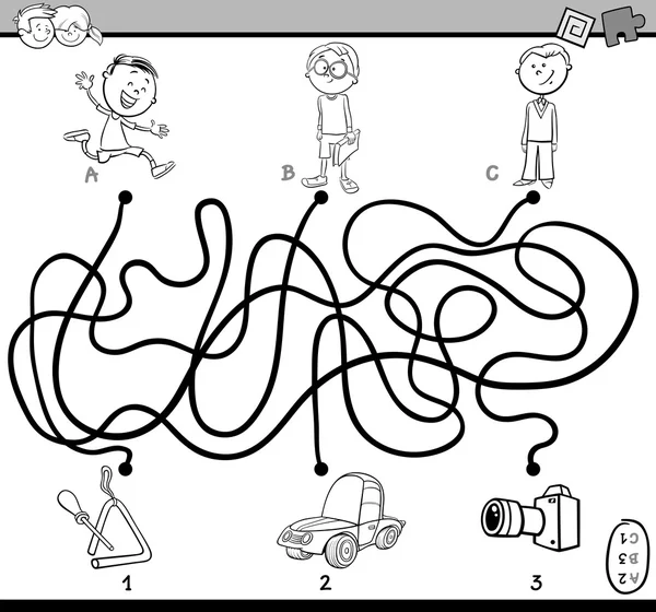 Maze activity coloring page — Stock Vector © izakowski #104878188 Maze activity coloring page — Stock Vector © izakowski #104878188