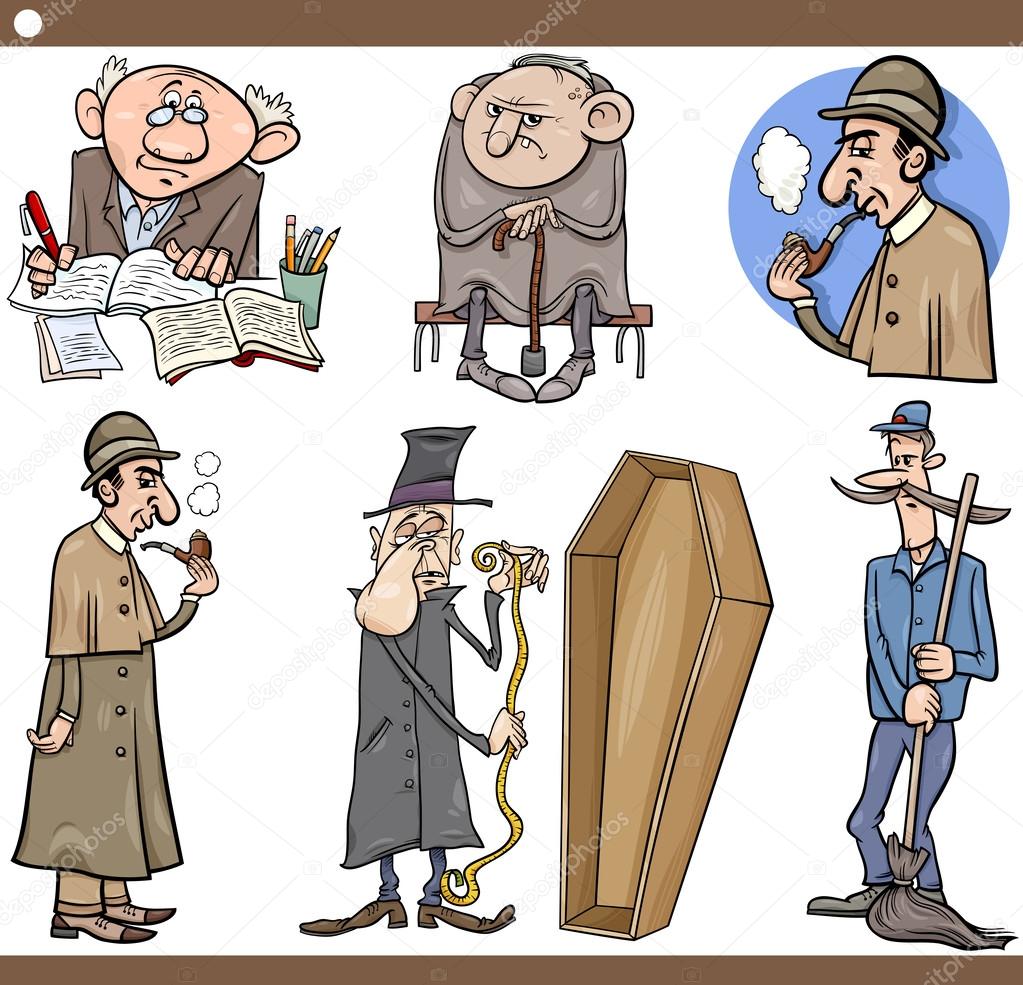 Retro people set cartoon illustration — Stock Vector © izakowski #53066715 Retro people set cartoon illustration — Stock Vector © izakowski #53066715
