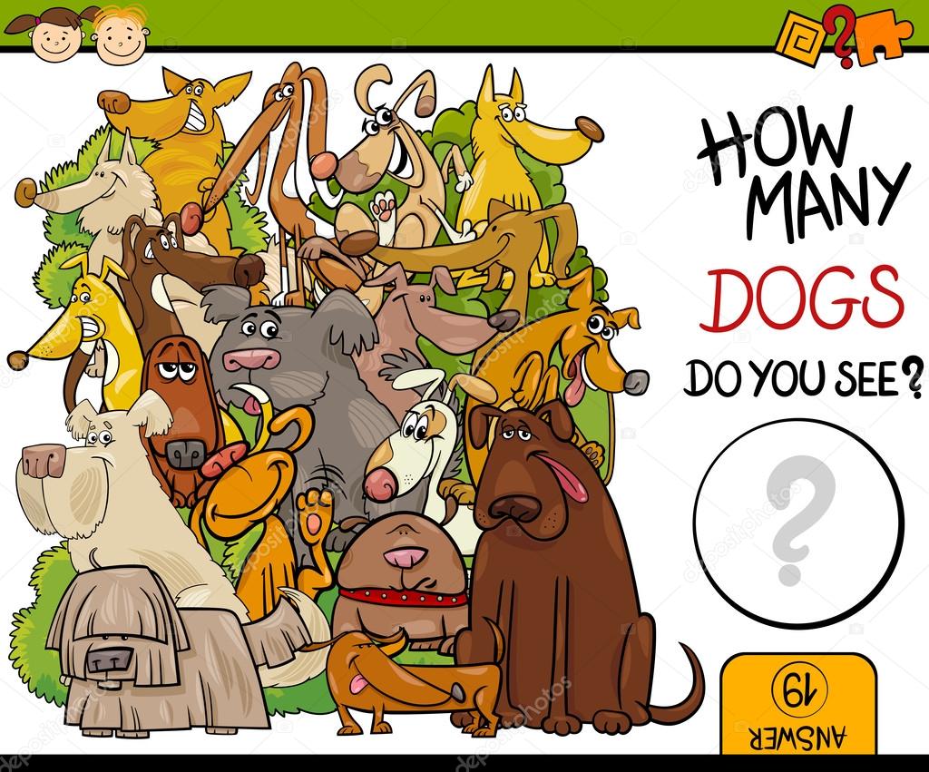 contar ilustración de dibujos animados juego 2023