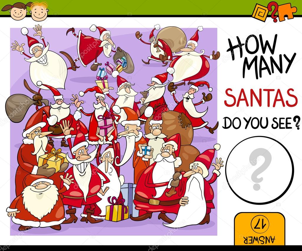 Counting game cartoon illustration Stock Vector by ©izakowski 65283319