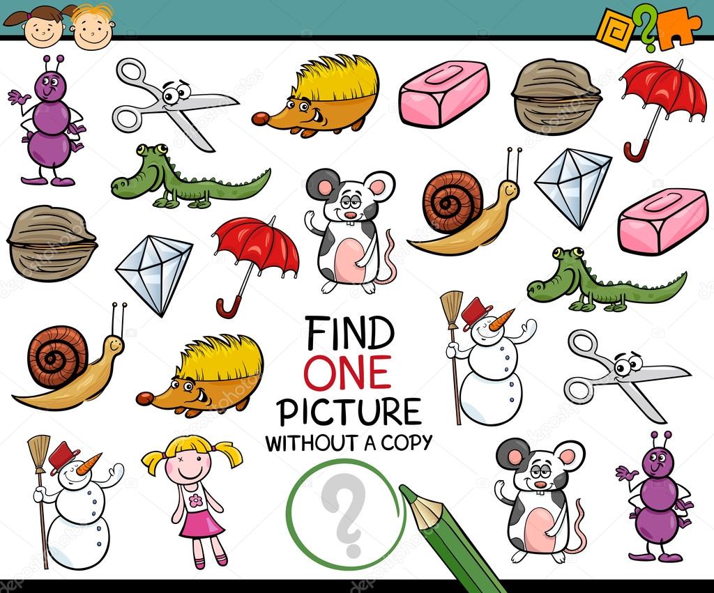 encontrar una sola imagen juego de dibujos animados 2022