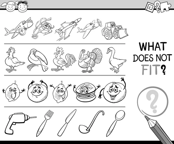 What does not fit game cartoon Stock Vector Image by ©izakowski #70209641