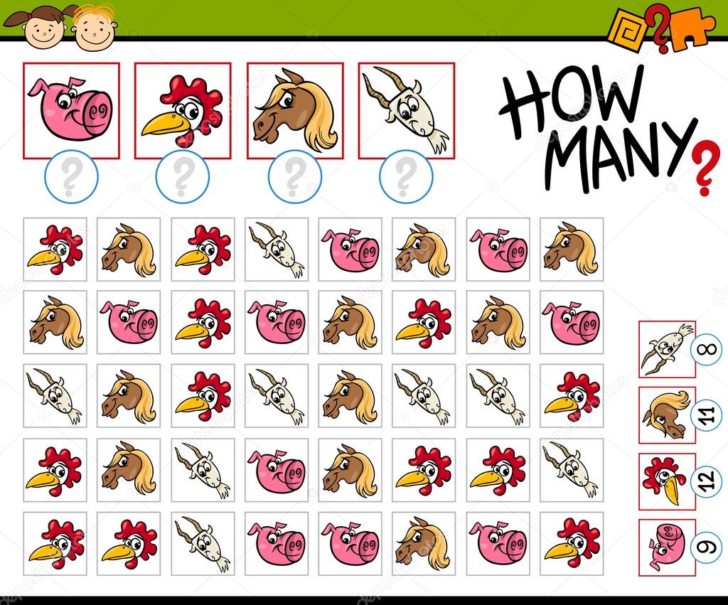 juego de conteo de dibujos animados para niños 2023