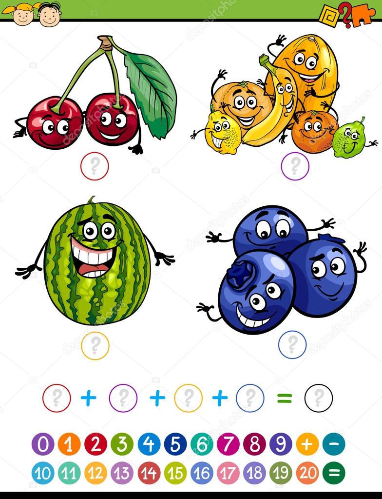 Math game cartoon illustration Stock Vector Image by ©izakowski #85132210