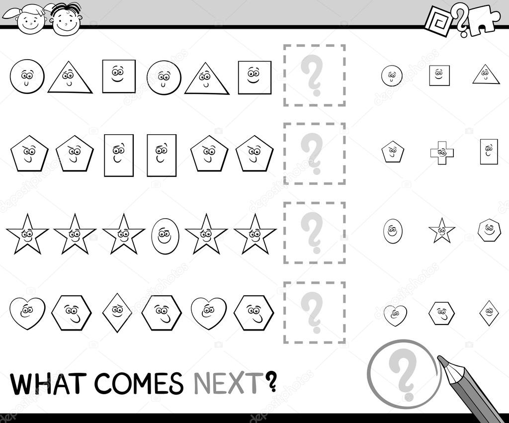 Preschool pattern task for kids Stock Vector Image by ©izakowski #87563276