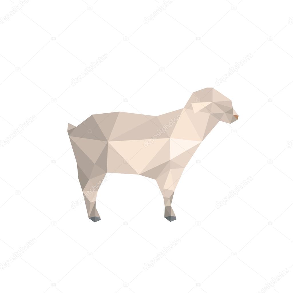 Modern flat design with origami lamb Stock Vector Image by ©dragoana23 ...