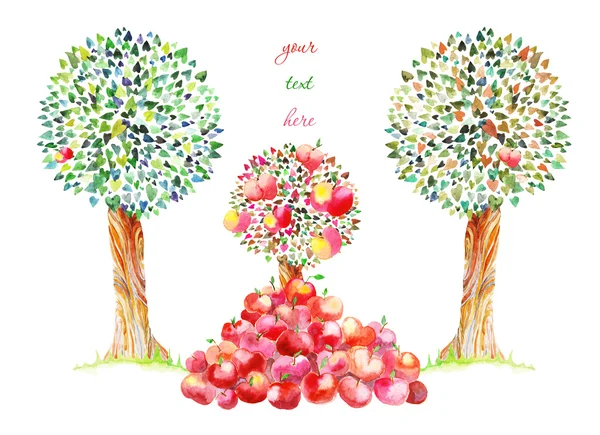 The apples are falling down Stock Vector by ©abracada 70863839