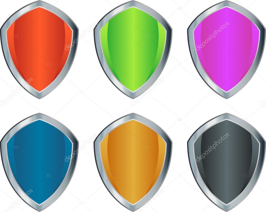 Colorful shields Stock Vector Image by ©AlexCiopata #77757806