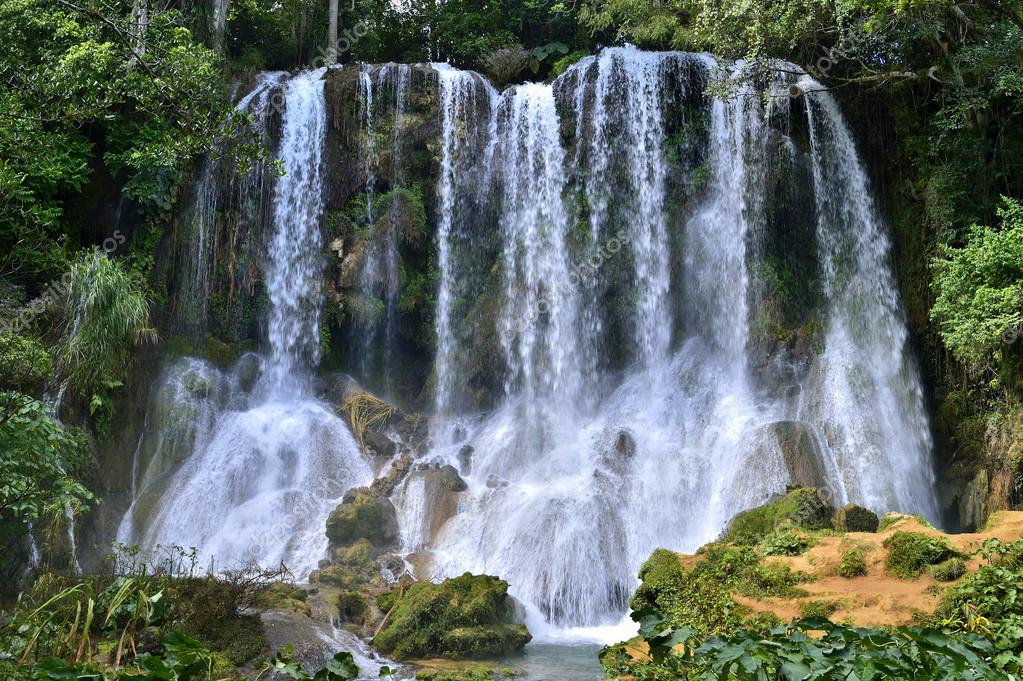 El Nicho waterfall in Scambray mountains. Cienfuegos province, Cuba ... El Nicho waterfall in Scambray mountains. Cienfuegos province, Cuba ...