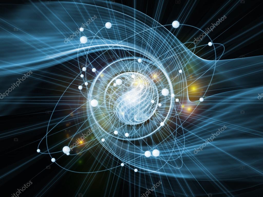 Atom abstract Background — Stock Photo © agsandrew #103350694