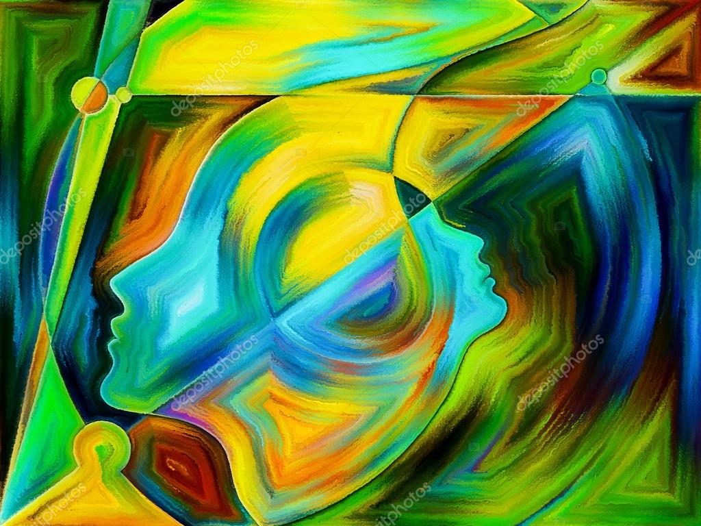 Colorful human profiles Stock Illustration by ©agsandrew #115342092