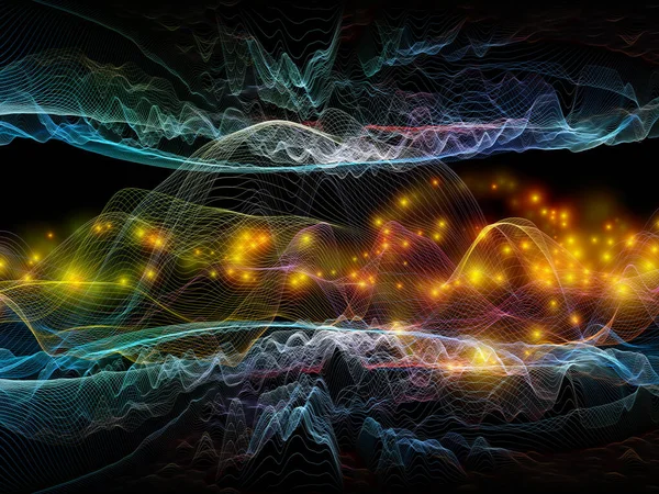 Data Space. Virtual Wave series. Composition of horizontal sine waves ...