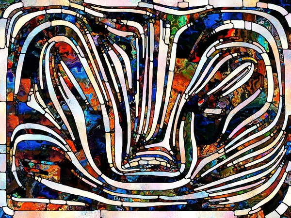 Shards of Light. Unity of Stained Glass series. Abstract design made of pattern of color and ...