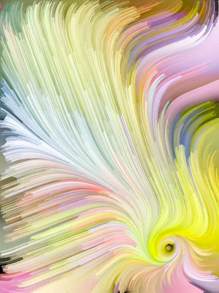 Paint Swirl series. Interplay of detailed motion of paint fibers on ...