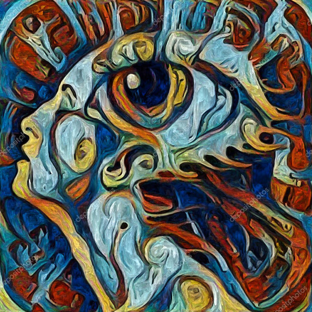 Serie Ojo Interior. Retrato femenino surrealista realizado en estilo de ...