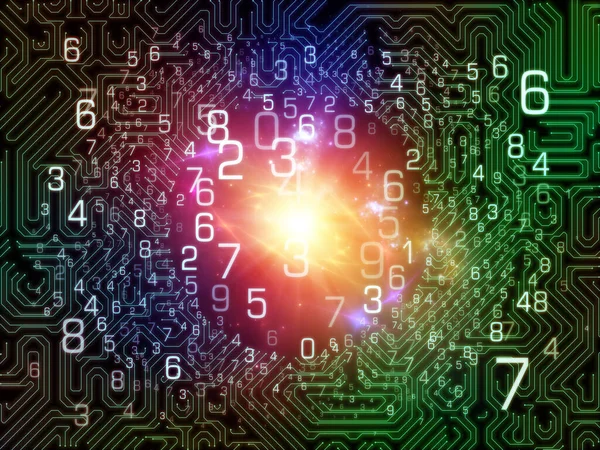 Number Tracing. Overlay of numbers grids and lights on subject of ...