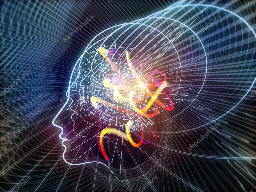 Aunque Partículas. Representación en 3D de líneas humanas, redes ...