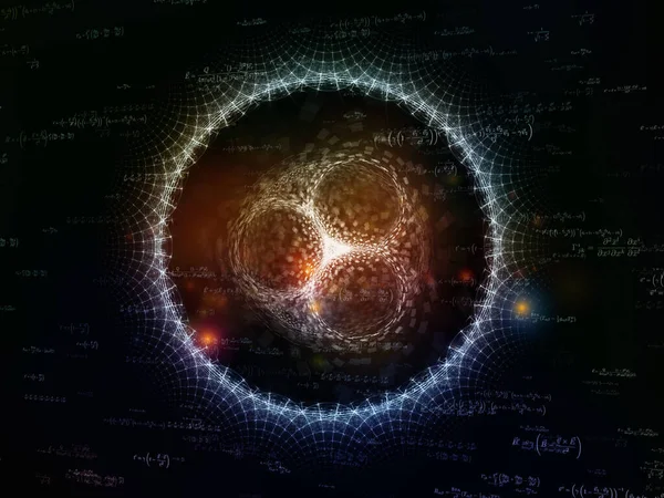 Formula Space series. Digital grids, lights and math equations ...