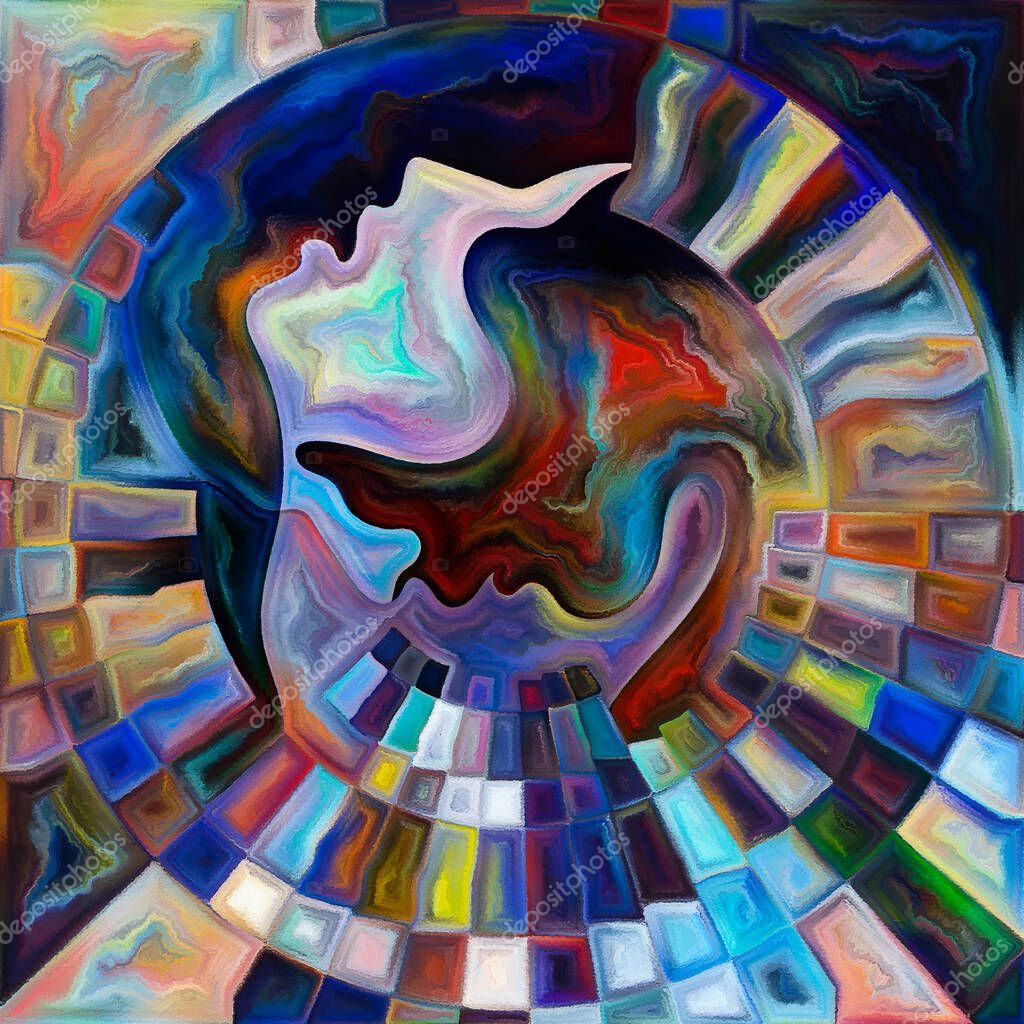 Serie Fuerzas Internas. Interacción de siluetas y colores oscuros y ...