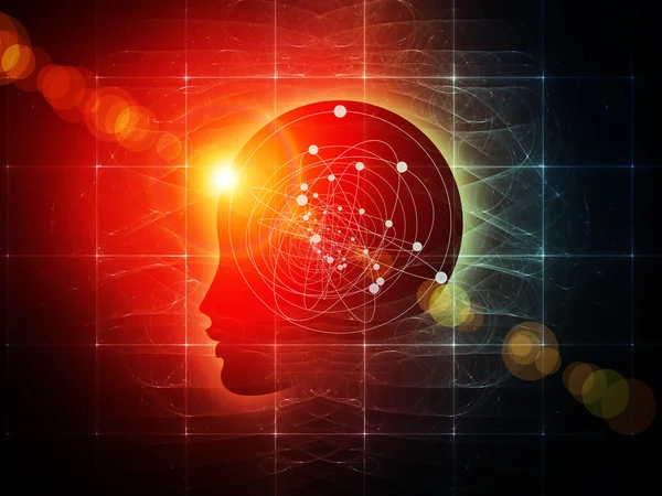 Out Your Mind Science Series Design Made Spiral Human Silhouette Stock ...