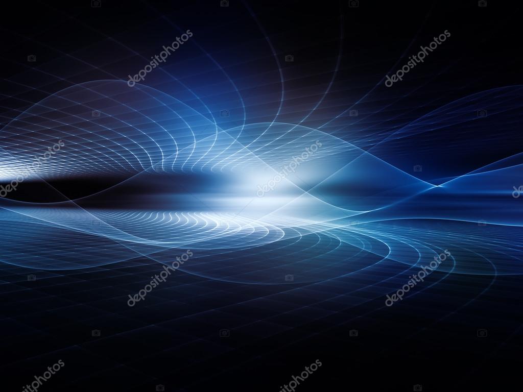 Virtual Light Waves — Stock Photo © agsandrew #77161443