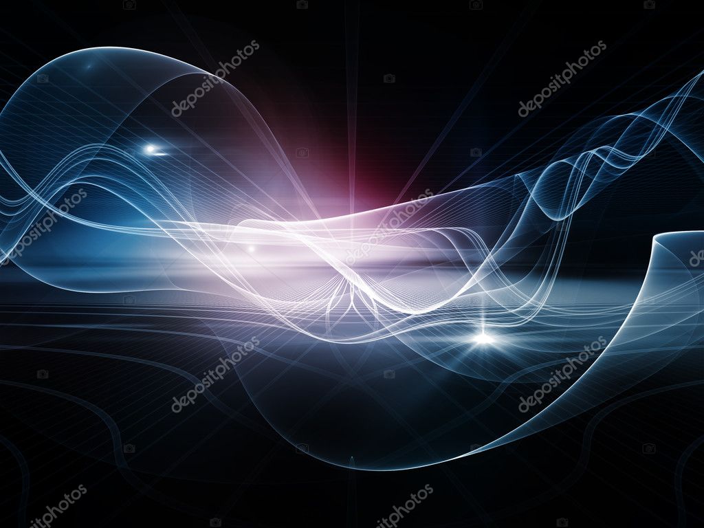 Virtual Light Waves Stock Photo by ©agsandrew 79724866