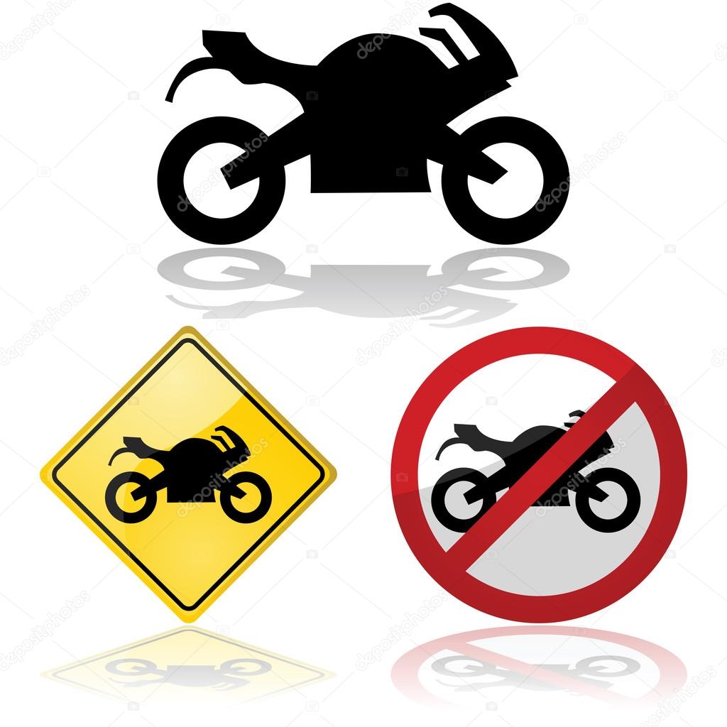 Motorcycle signs — Stock Vector © bruno1998 #70304143