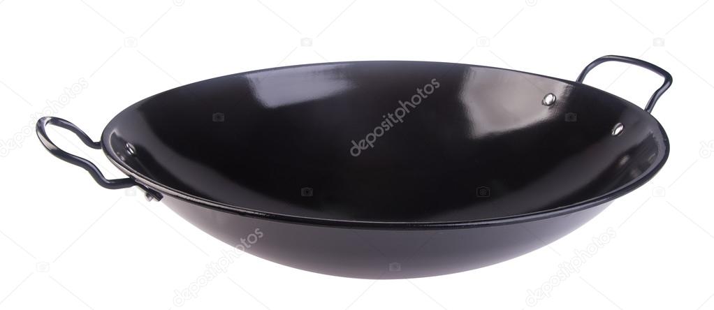 Wok, asia cooking wok on background. Stock Photo by ©heinteh 53783877