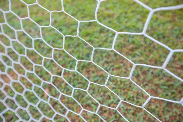Close up soccer nets goal football — Stock Photo © oilslo #46730231