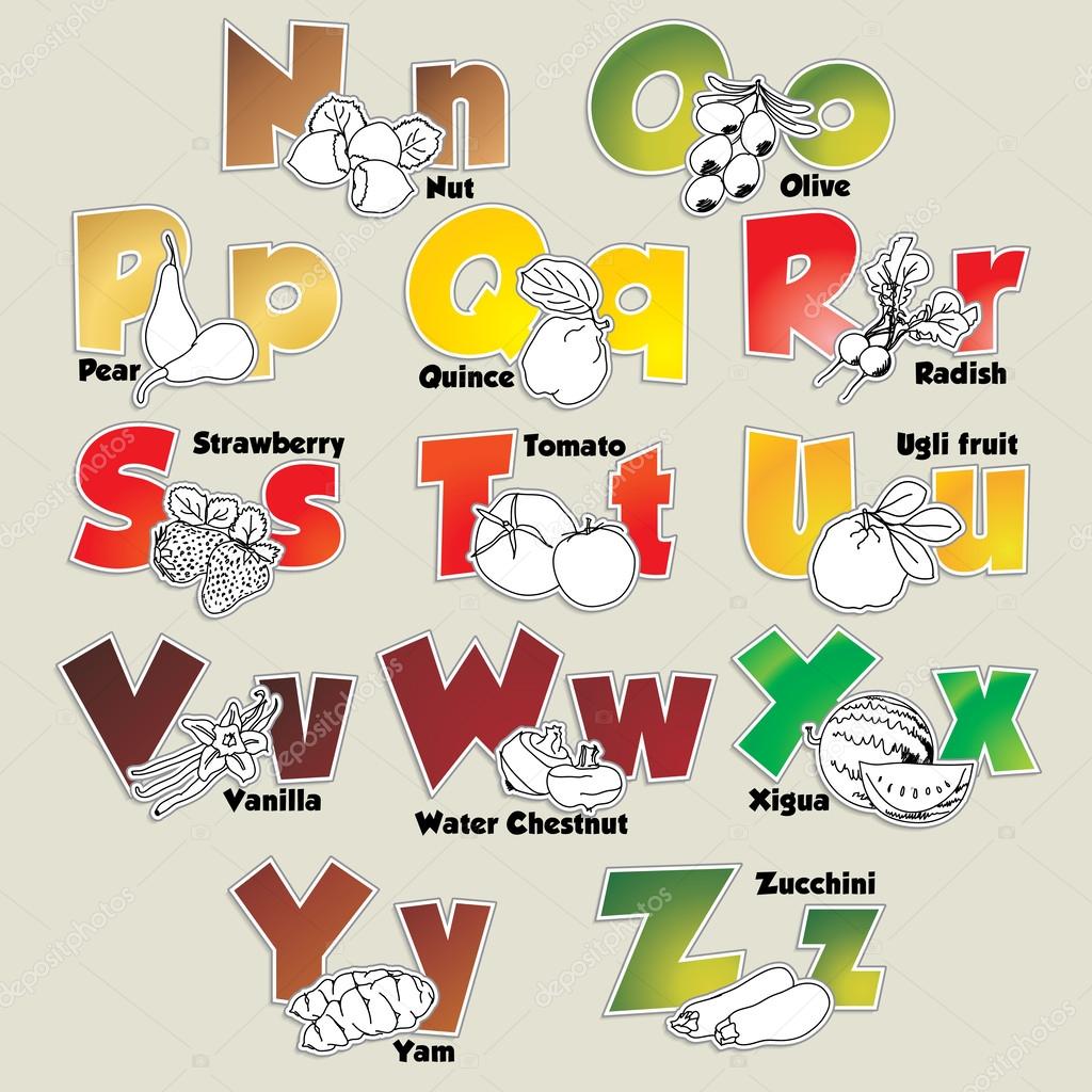 Fruits And Vegetables Of The Alphabet at Levi Skipper blog