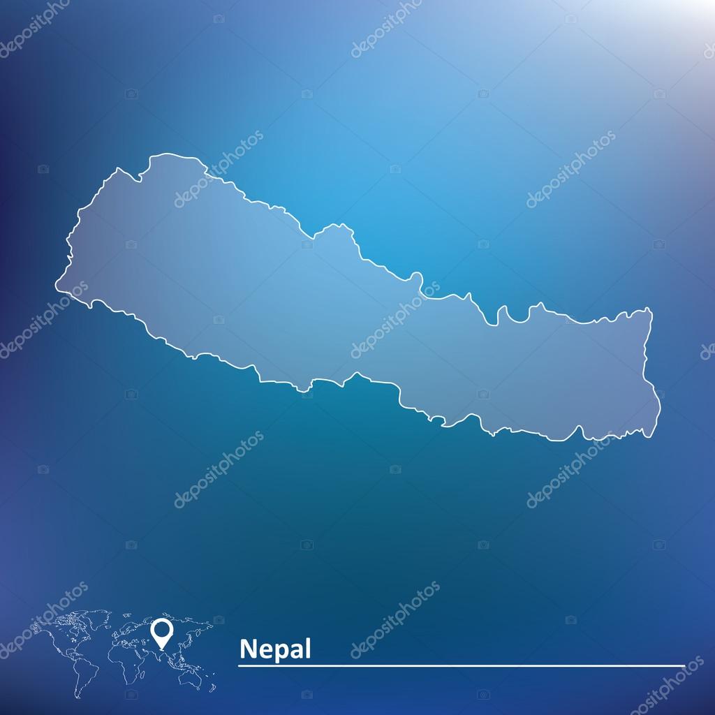 Map of Nepal Stock Vector Image by ©lajo_2 #67559747