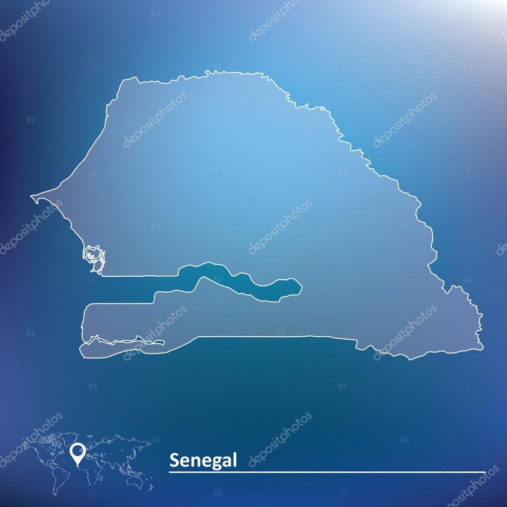 El mapa de Senegal 2022