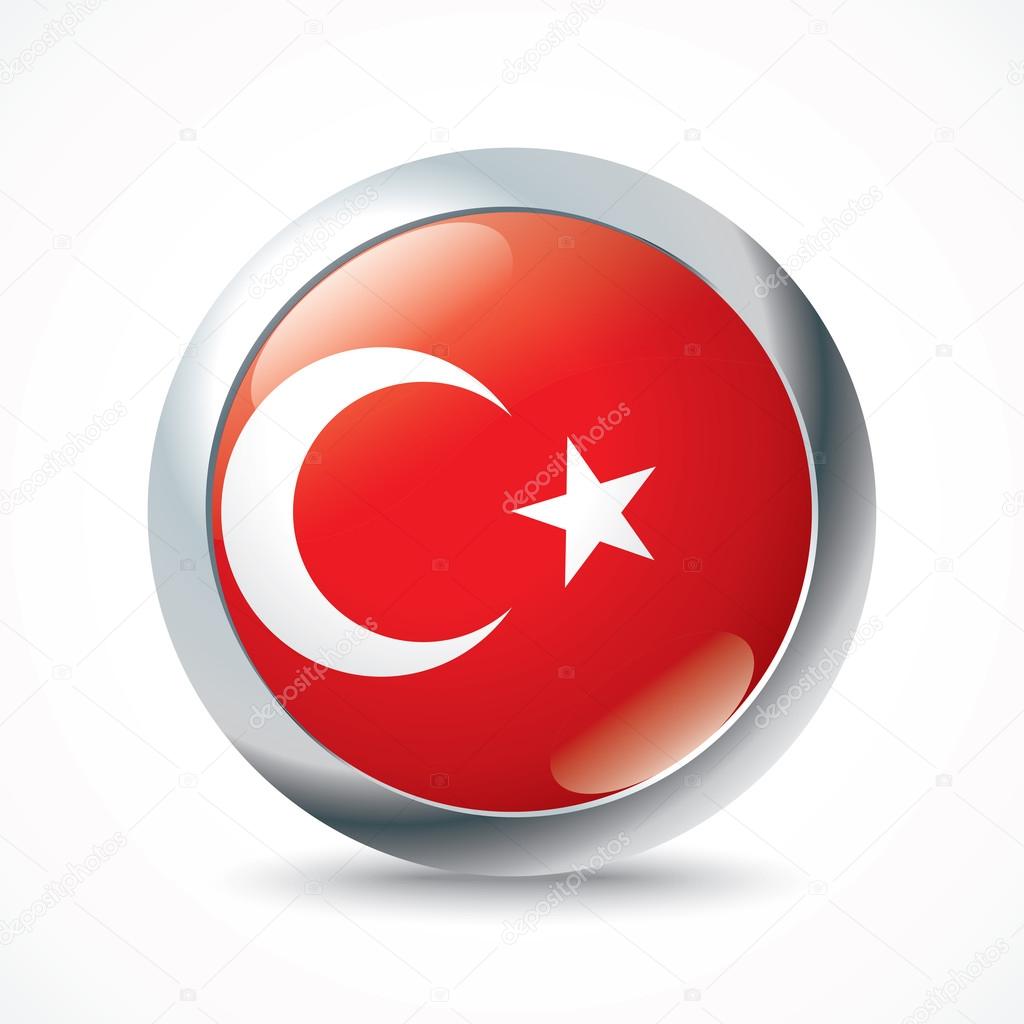 Turkey flag button Stock Vector by ©lajo_2 83560272