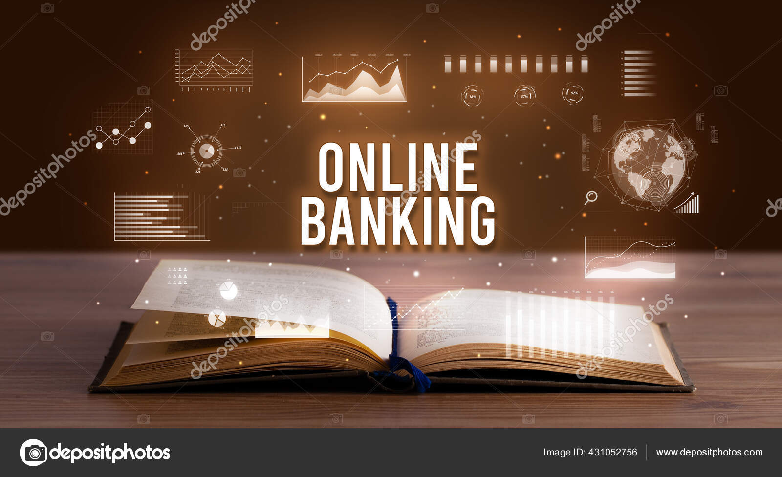 Business inscription coming out from an open book — Stock Photo ...