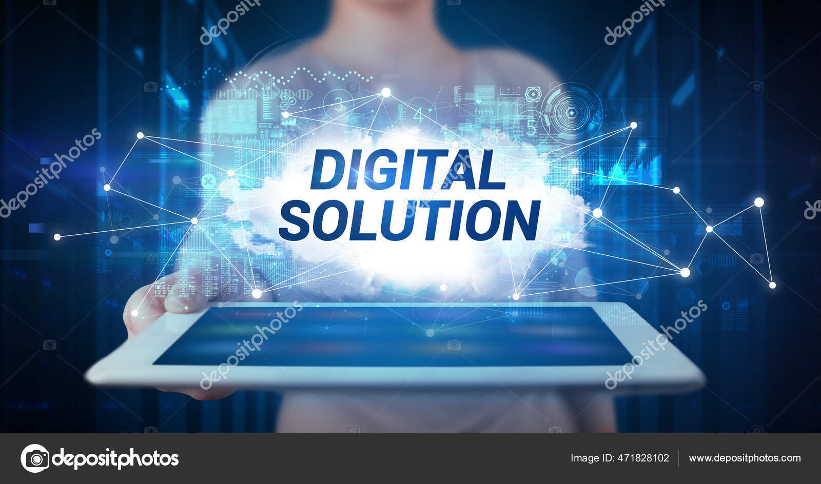 Person holding tablet, technology concept — Stock Photo © ra2studio ...