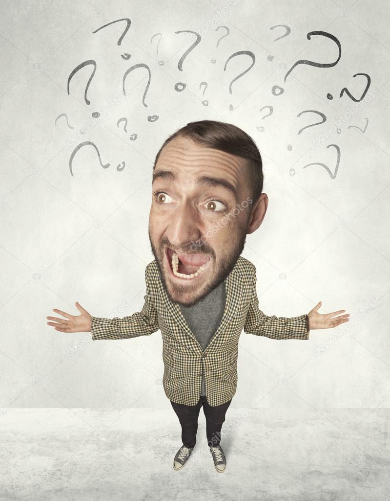 Question Mark Man Memes Question Marks 3d PNG, Business 3d Small Man