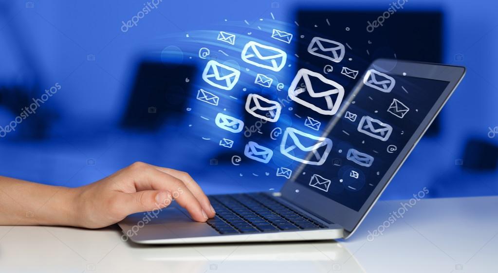 Concept of sending e-mails Stock Photo by ©ra2studio 75486577 Concept of sending e-mails Stock Photo by ©ra2studio 75486577