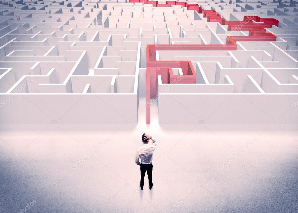 Maze solved for businessman concept — Stock Photo © ra2studio #97034166 Maze solved for businessman concept — Stock Photo © ra2studio #97034166