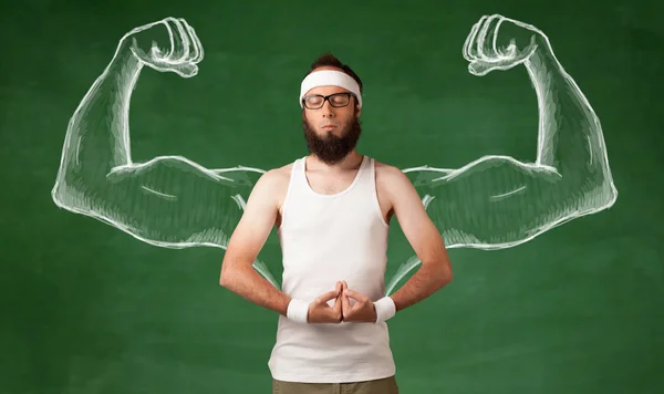 Skinny young man working out Stock Photo by ©ra2studio 120821692