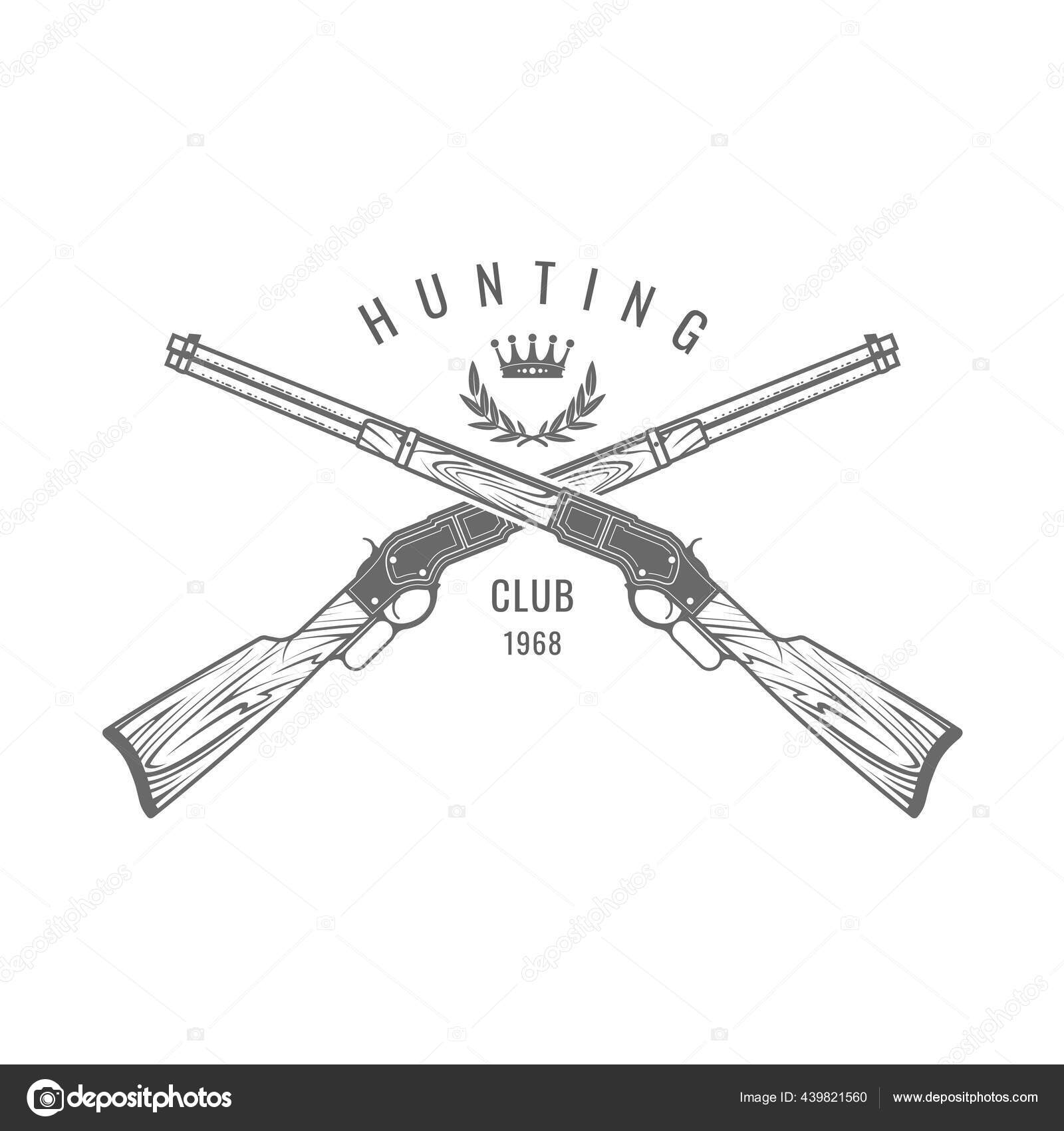 Two Hunting Rifles Crossed