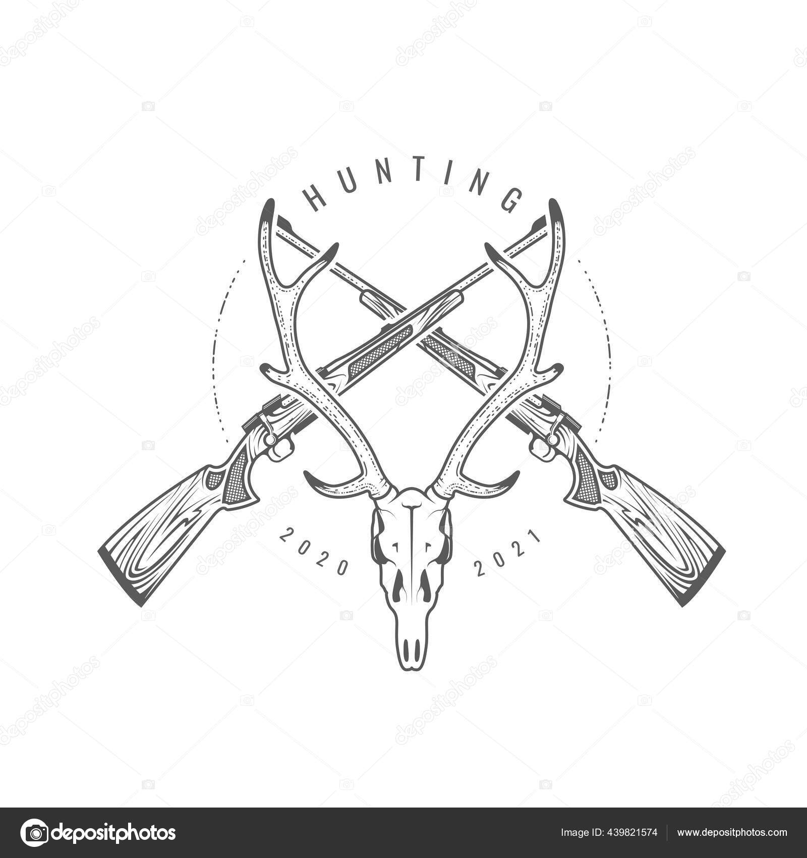 Two Hunting Rifles Crossed