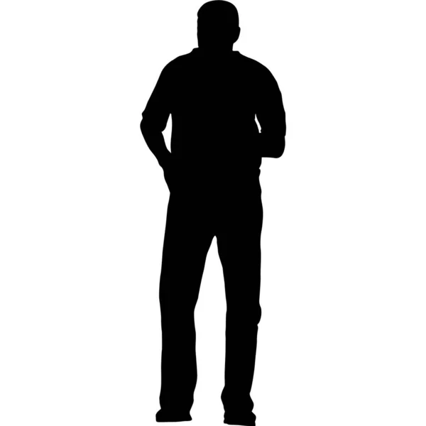 Standing Man Silhouette