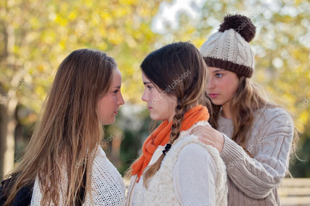 Teen bully fighting Stock Photo by ©mandygodbehear 56544191