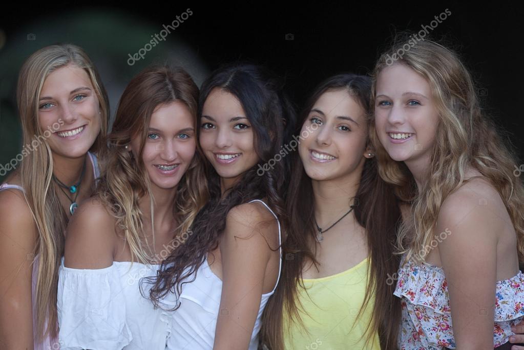 Beautiful smiles, smiling group of girls ⬇ Stock Photo, Image by ...