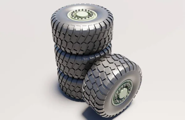 Stack of car wheels Stock Photos, Royalty Free Stack of car wheels ...