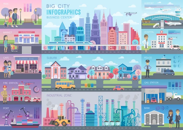 City infographic Stock Vectors, Royalty Free City infographic ...