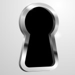 Illustration of the cartoon keyhole in a wooden door Stock Vector Image ...