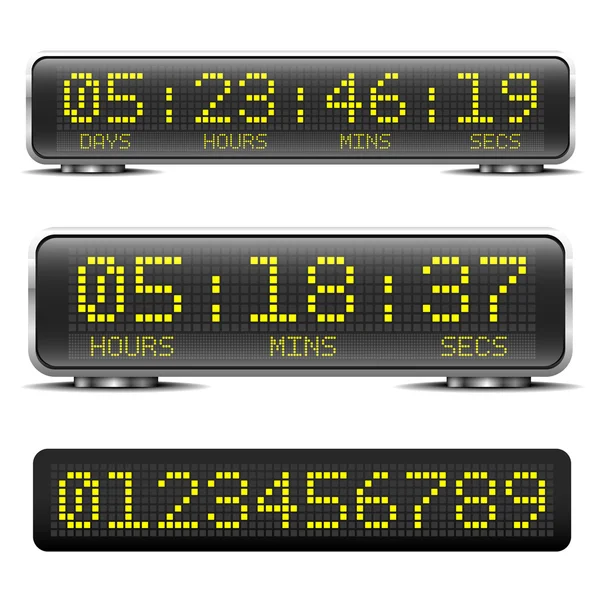 Led countdown timer Vector Art Stock Images | Depositphotos